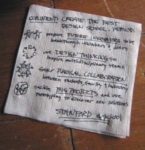 Stanford Design School: Napkin Manifesto - 1000Manifestos.com
